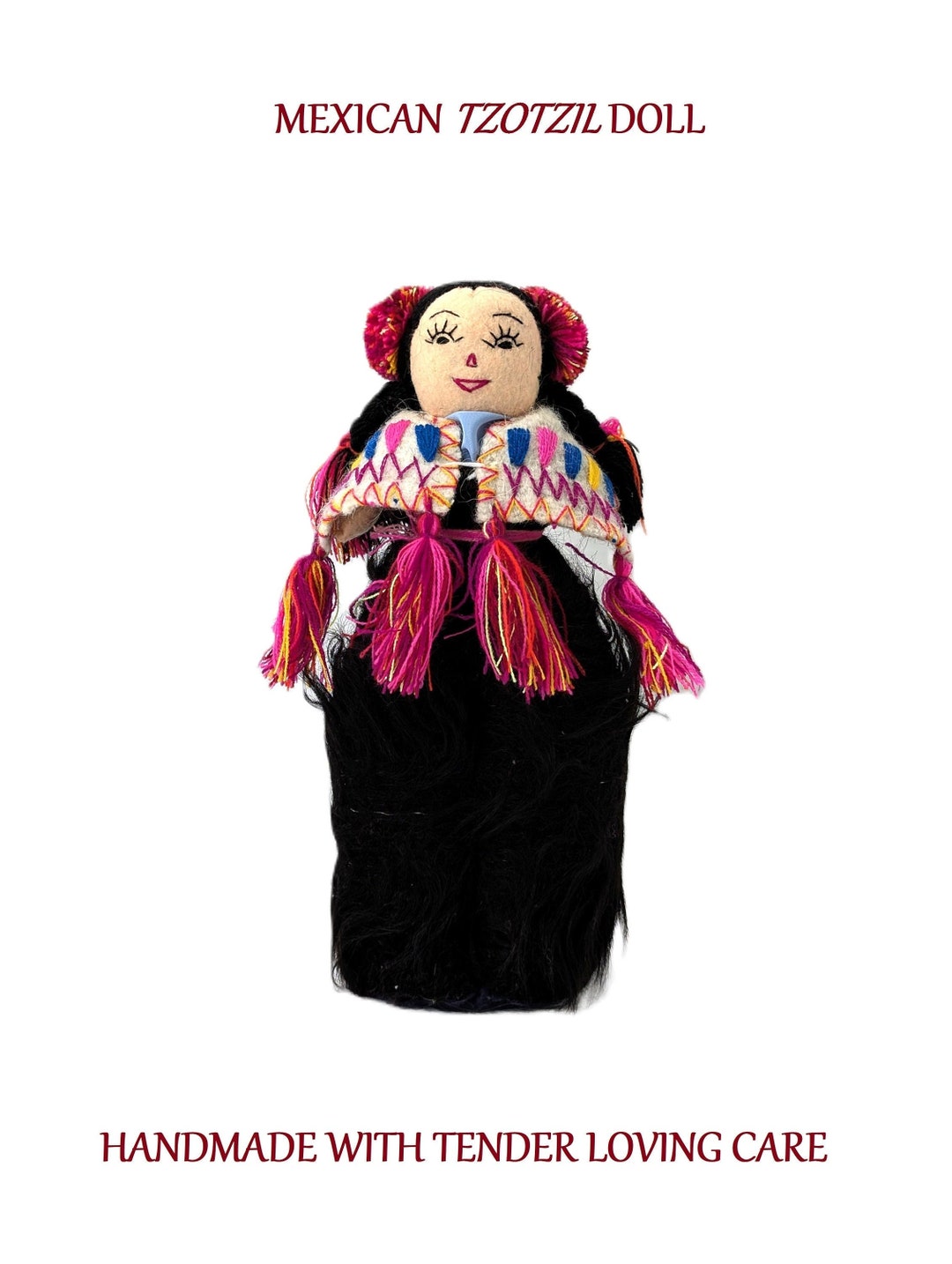 Mexican Handmade Doll, Indian Doll, Handwoven Doll, Old Mexico Doll ...
