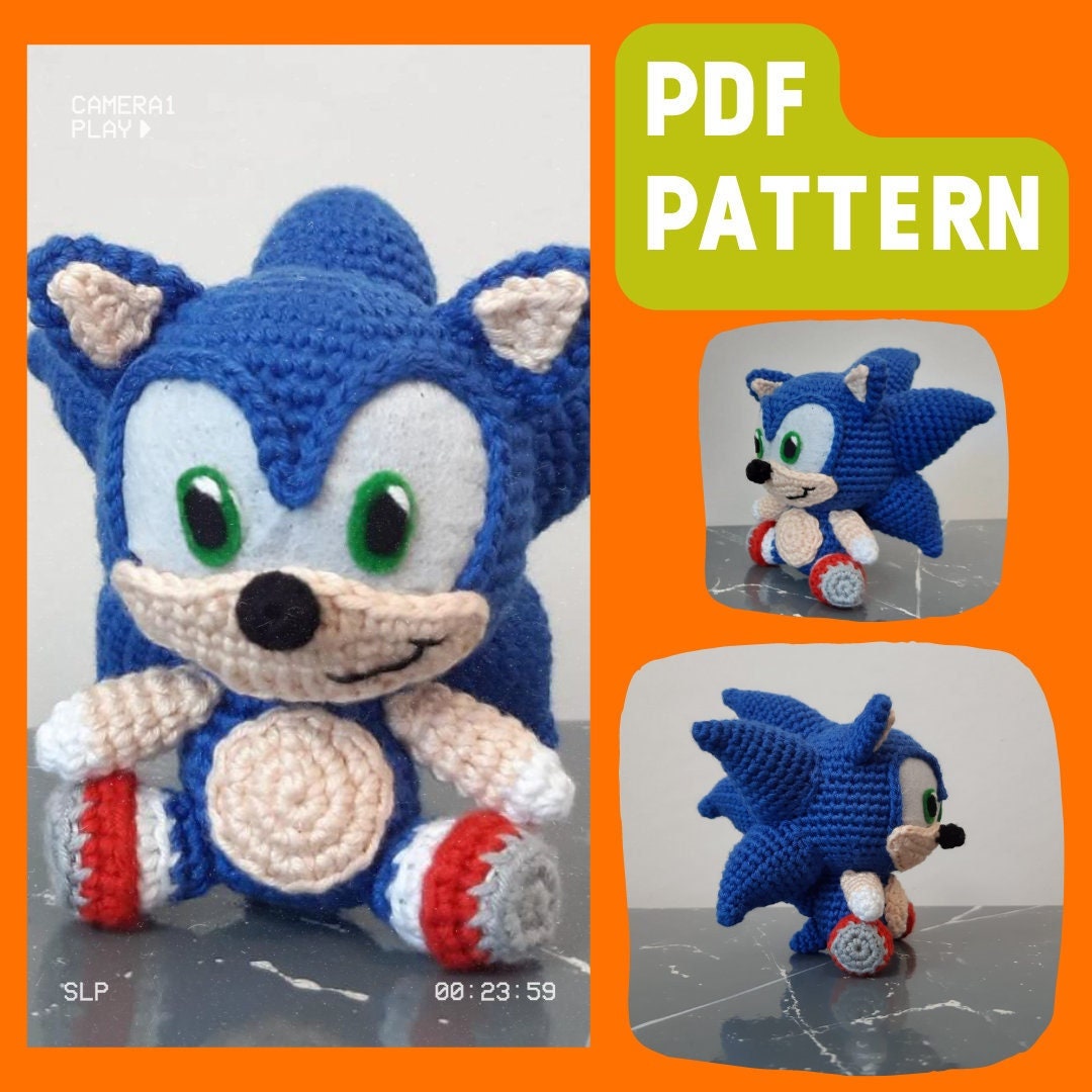 Sonic the Hedgehog Crochet Pattern Sonic Amigurumi Crochet - Etsy Australia