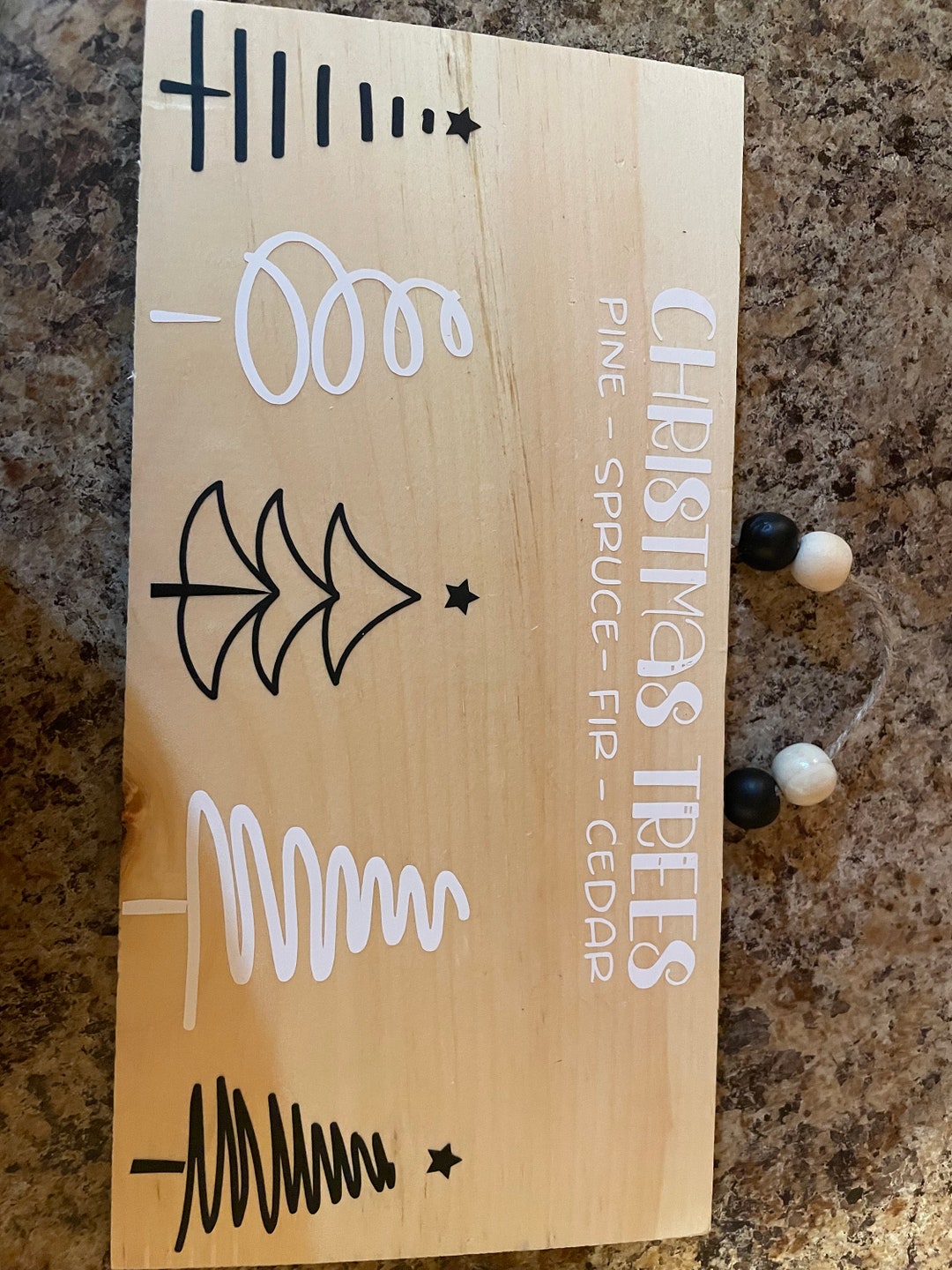 Christmas Tree Wood Sign - Etsy