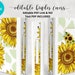 Editable Sunflower Binder Covers & Spines, Printable Binder Covers ...