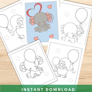 Cute Elephant Coloring Pages - Printable Elephant Coloring Pages for ...