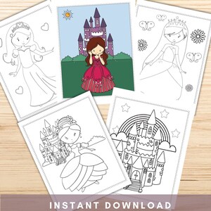 Princess Coloring Pages, Printable Princess Coloring Pages, Girl ...