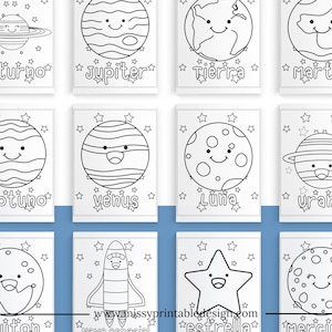 Spanish Planet Coloring Pages, Printable Kids Solar System Coloring ...