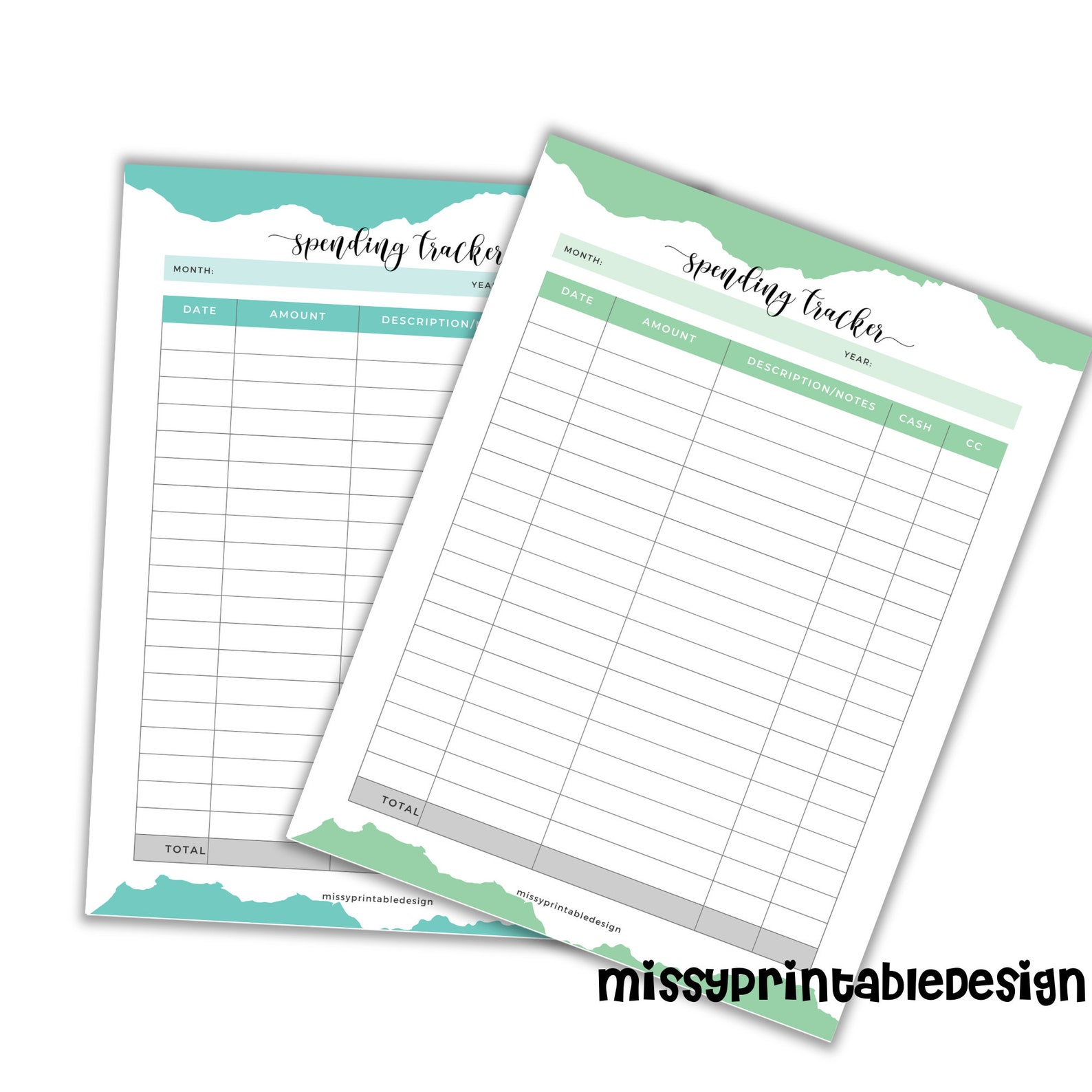 Spending Tracker Printable Spending Log Expense Tracker - Etsy