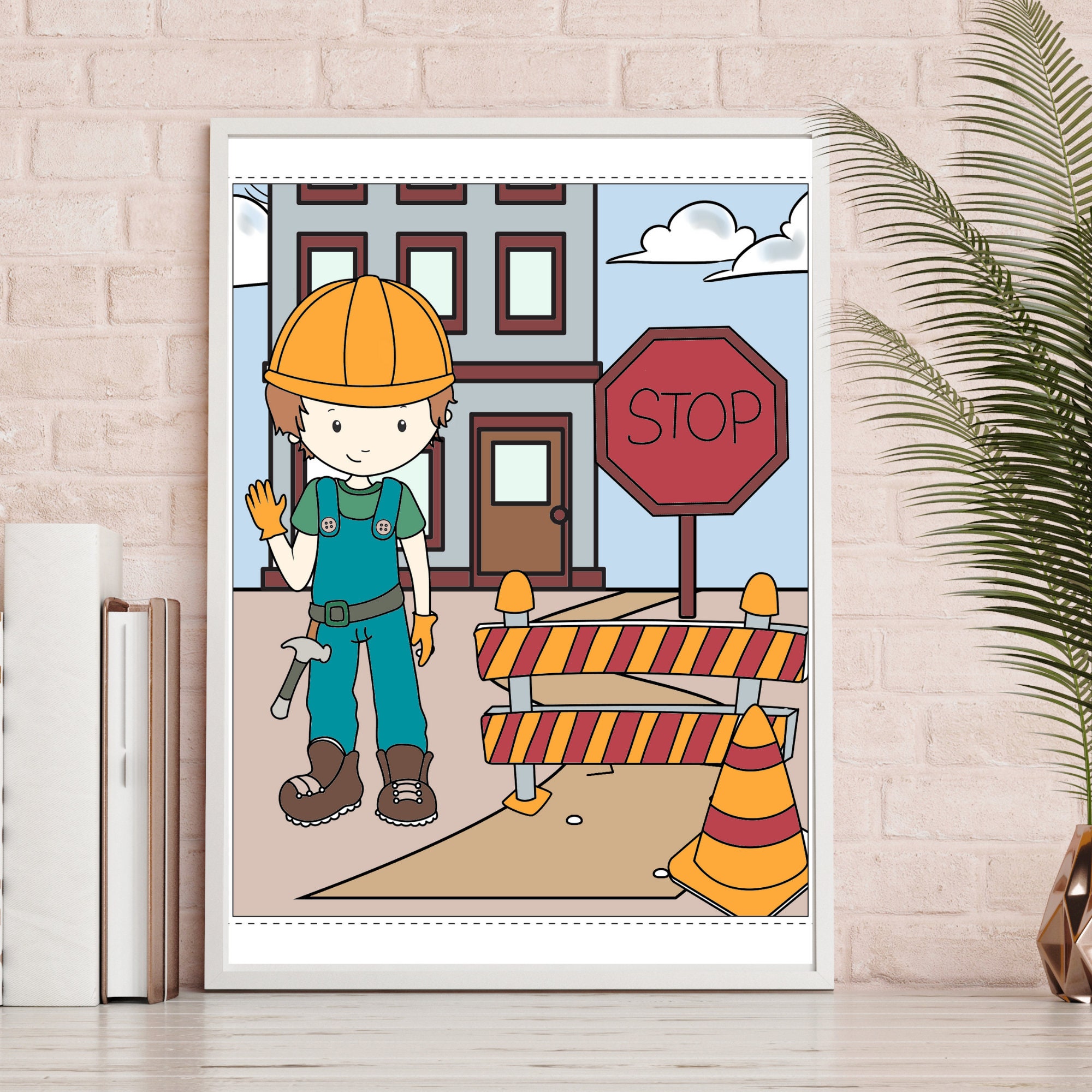 Construction Coloring Pages Printable Coloring Pages - Etsy