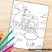 Nautical Coloring Pages Printable Sailing Kids Coloring - Etsy