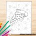 Pizza Coloring Pages, Pizza Party Printables, Pizza Birthday Party ...