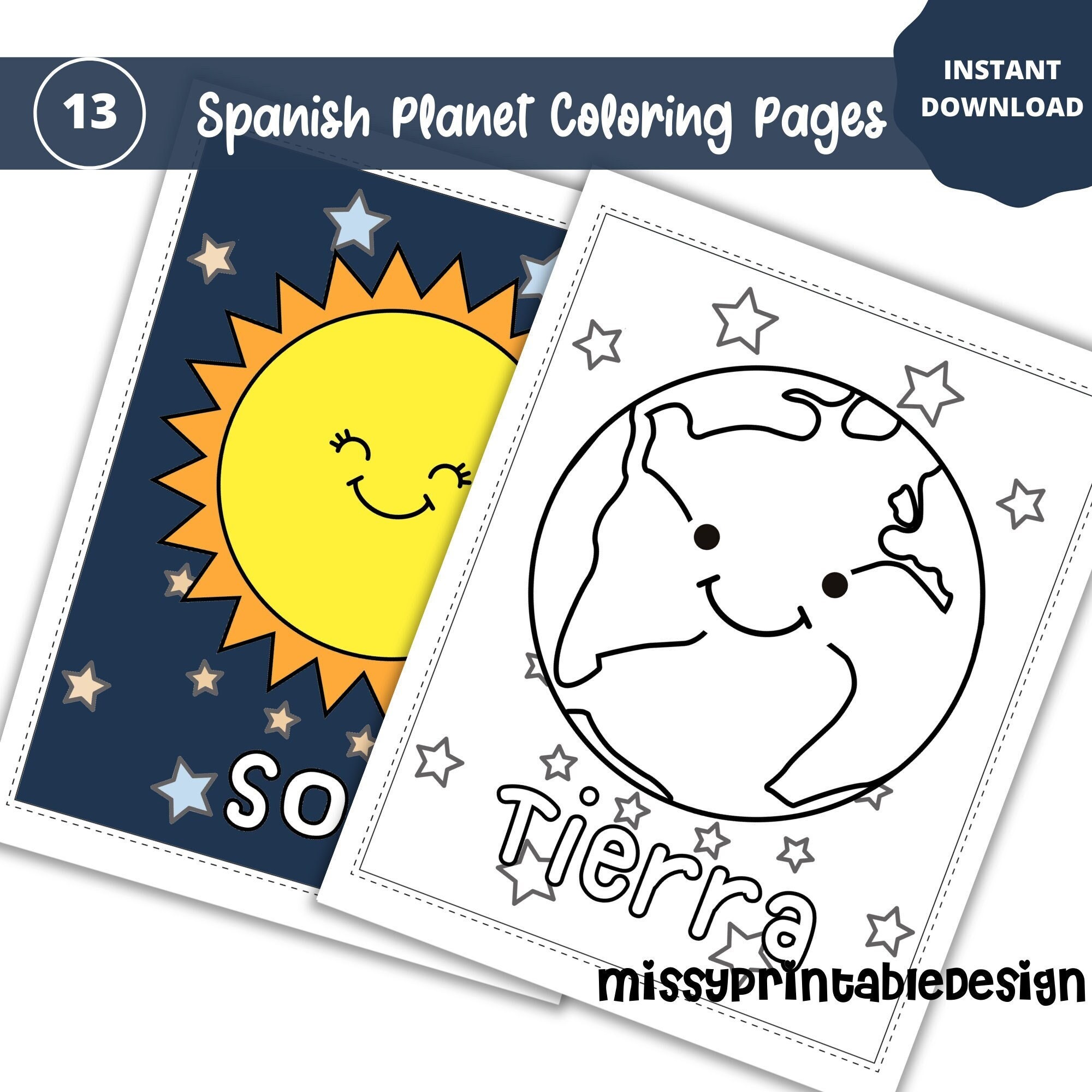 Solar System Mini Book Spanish