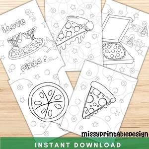 Pizza Coloring Pages, Pizza Party Printables, Pizza Birthday Party ...