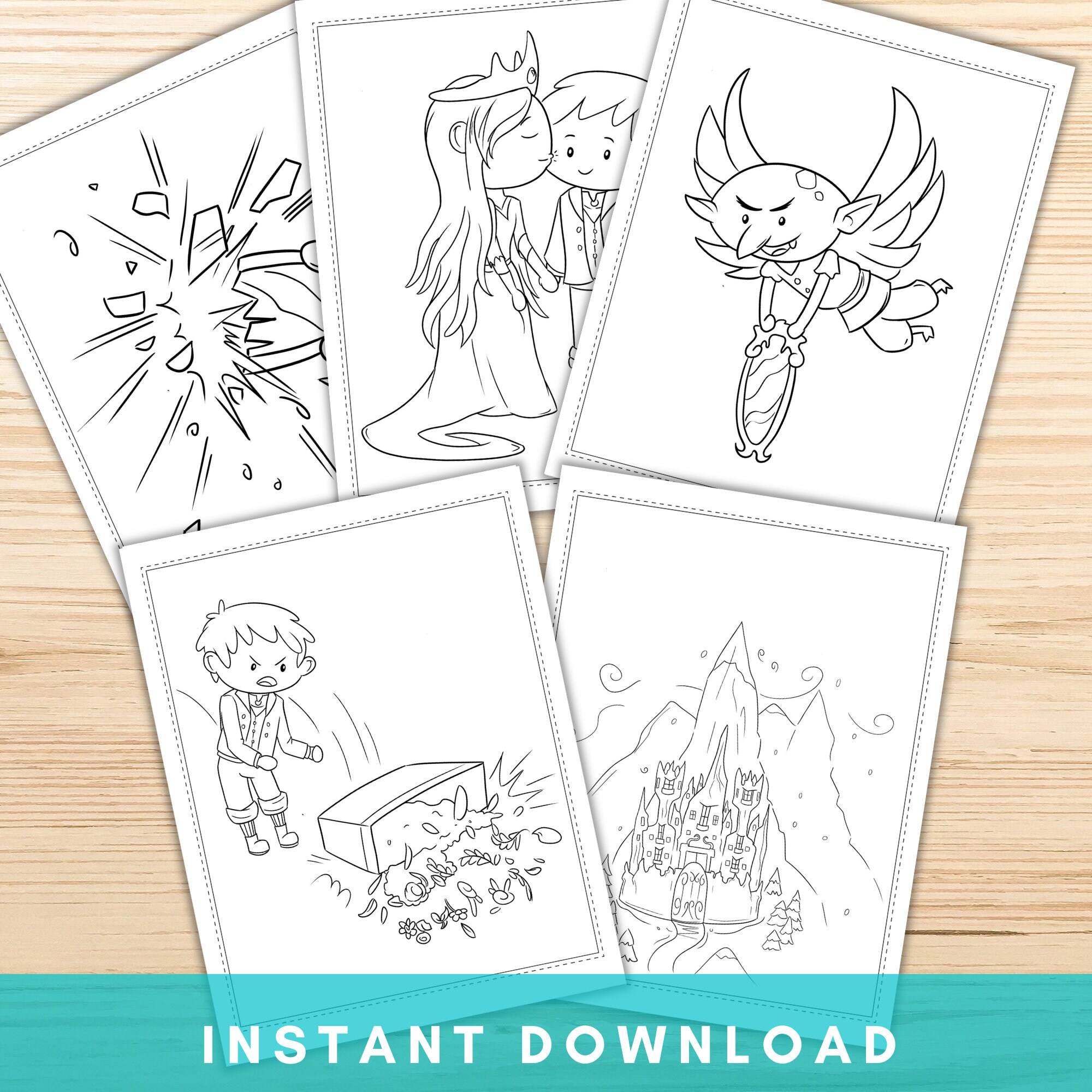 The Snow Queen Coloring Pages Printable Kids Coloring Pages - Etsy