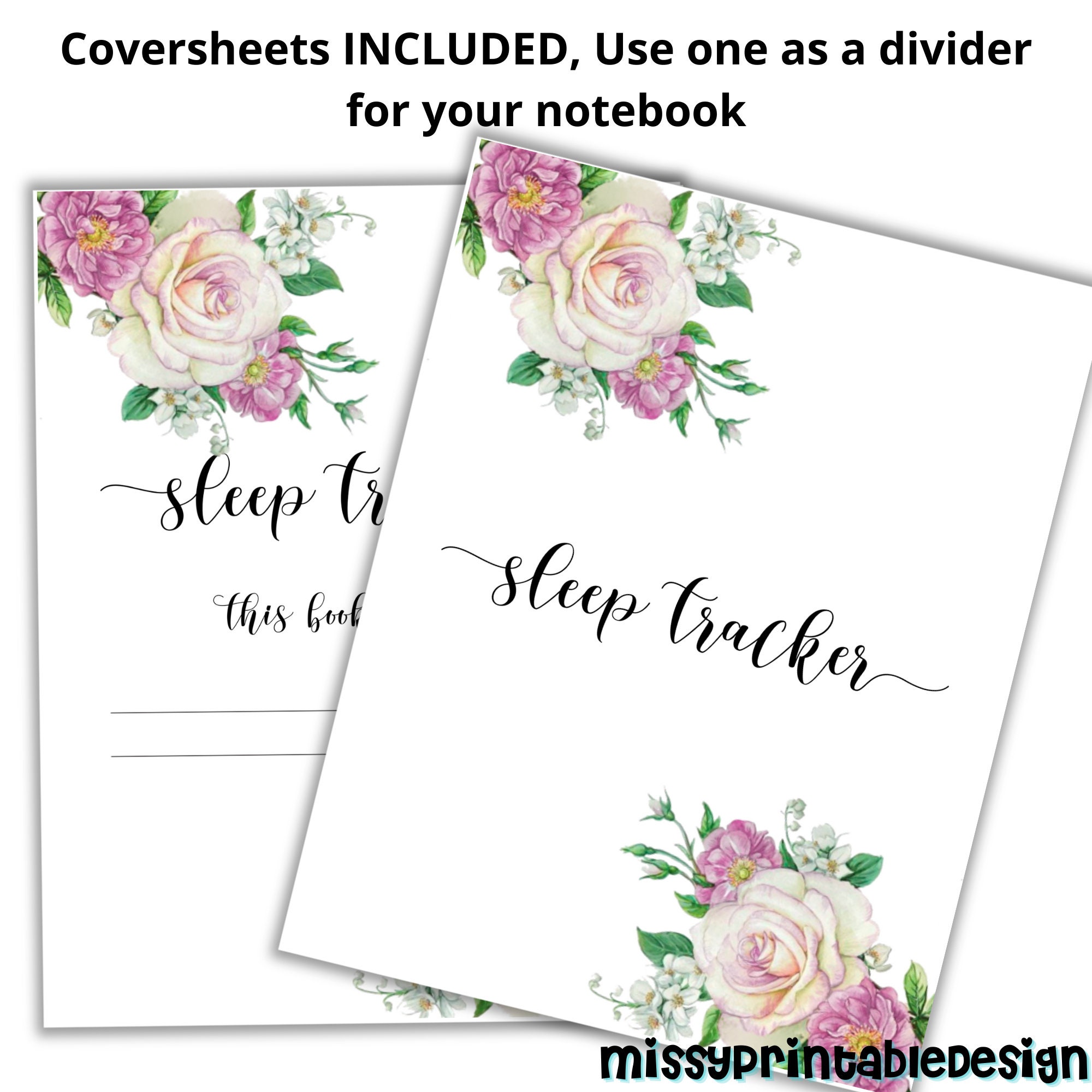 Sleep Tracker Printable Sleep Log Sleep Journal Bullet - Etsy