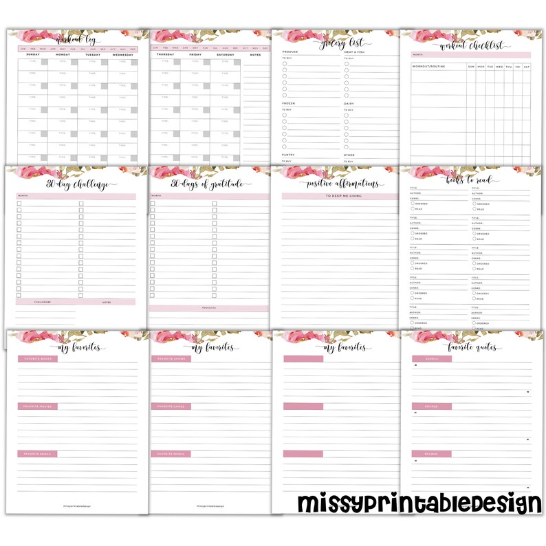 Self Care Planner Bundle, Wellness Binder (digital Download) - Etsy