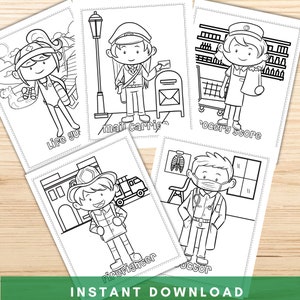 Occupation Coloring Pages for Kids - Job Coloring Pages, Community ...