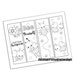 Bee Coloring Bookmarks set of 4, Printable Bee Coloring Page, School ...