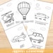 Transportation Coloring Pages, Kids Coloring, Vehicle Coloring Pages ...