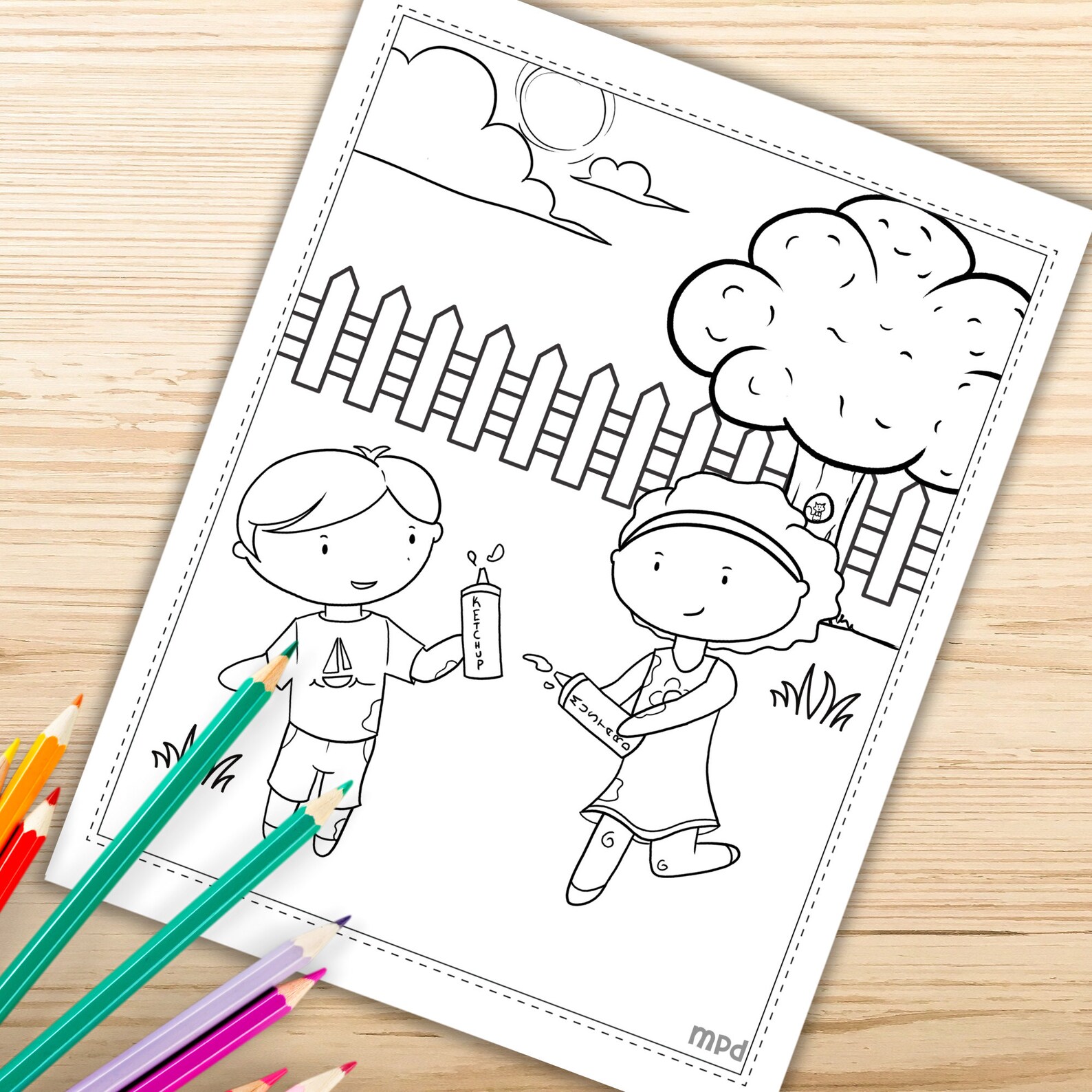 Barbeque Coloring Pages Printable BBQ Coloring Book for Kids - Etsy