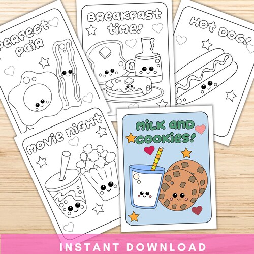 Kawaii Ice Cream Coloring Pages for Kids Printable Kawaii - Etsy