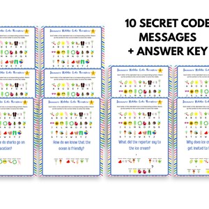 Summer Secret Message Decoder: Printable Riddles & Party Game (PDF) - Etsy