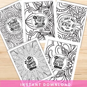 Mandala Inspirational Quotes Coloring Pages, Adult Coloring Pages ...