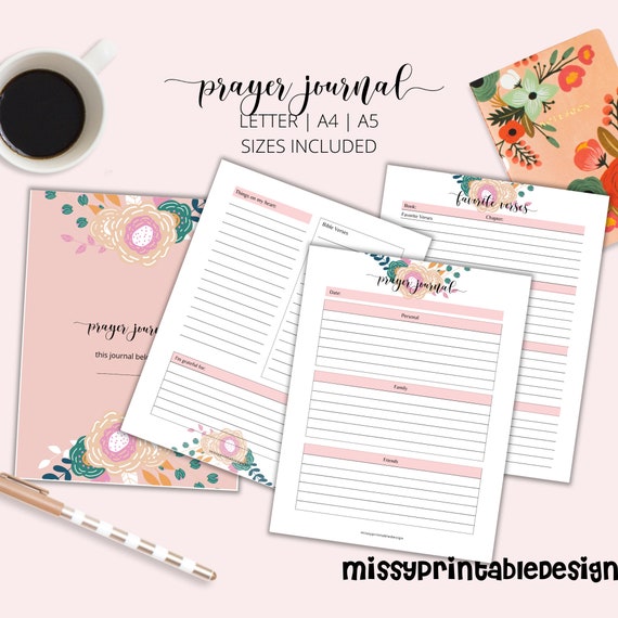 Prayer Journal, Printable Prayer Journal, Prayer journaling, Prayer ...