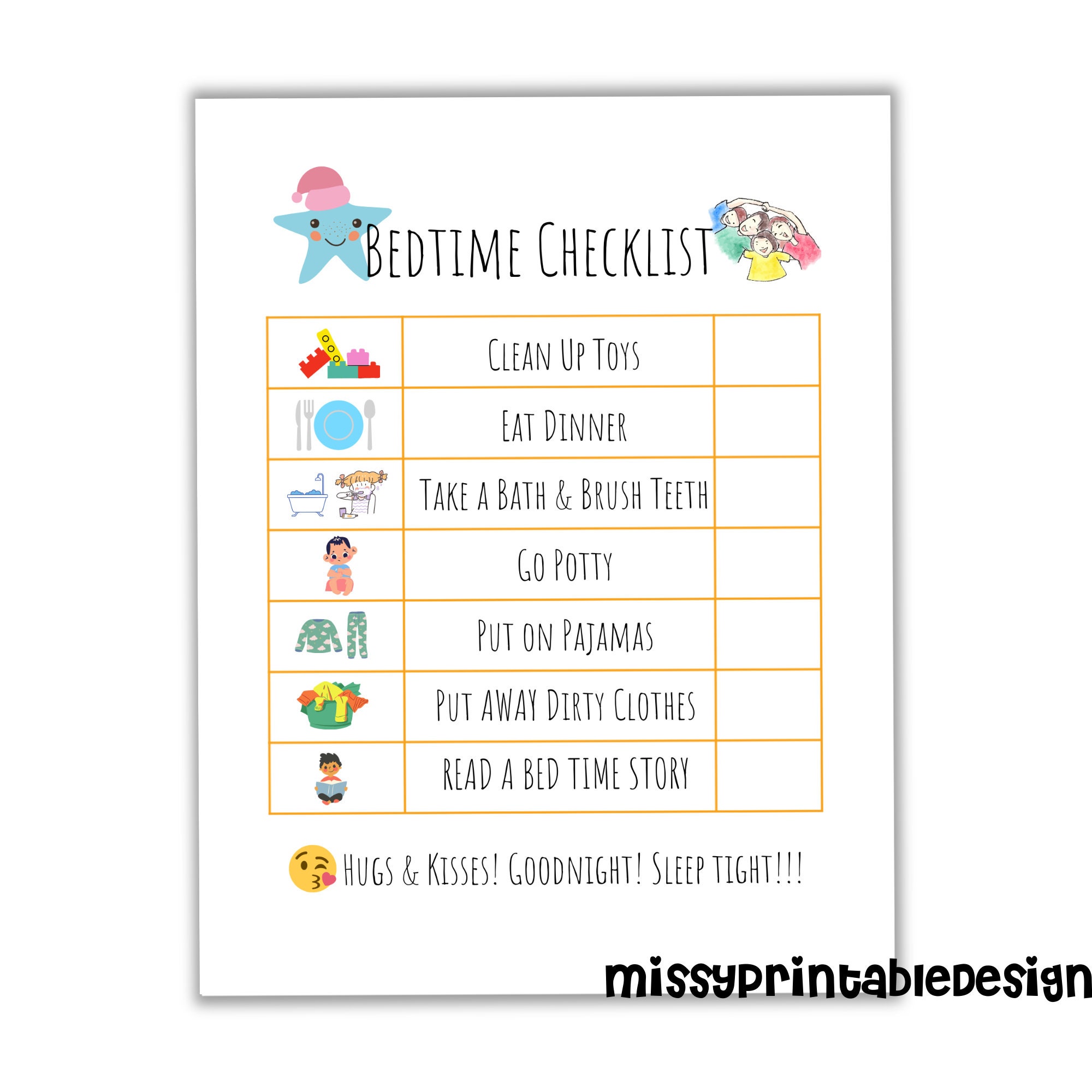 Editable Routine Chart Printable Printable Routine Checklist - Etsy Canada