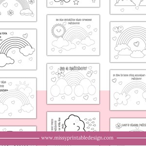 Rainbow Coloring Pages for Kids - Printable Rainbow Coloring Pages ...