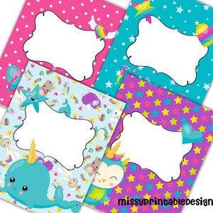 Editable Unicorn Binder Covers & Spines, Printable Binder Covers ...