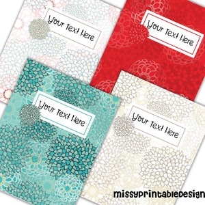Editable Flower Binder Covers & Spines, Printable Binder Covers, Binder ...
