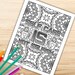 Self Care Pattern Coloring Pages, Adult Coloring Pages, Pattern Mental ...