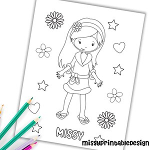 Personalized Spa Party Coloring Pages, Custom Birthday (digital ...