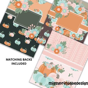 Editable Fall Binder Covers & Spines, Printable Binder Covers, Binder ...
