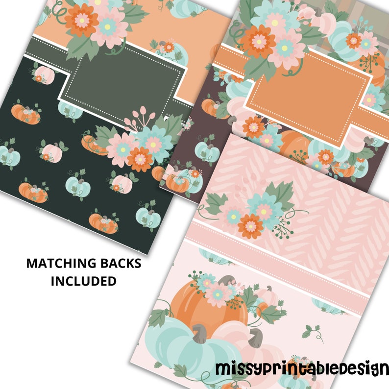 Editable Fall Binder Covers and Spines (PDF) - Etsy