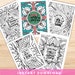 Mandala Inspirational Quotes Coloring Pages Adult Coloring - Etsy