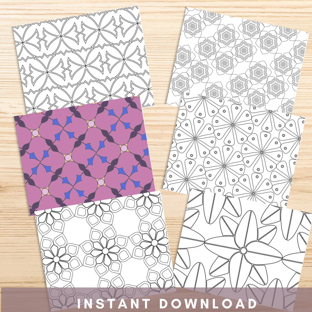 Pattern Coloring Pages, Adult Coloring Pages, Stress Relief Coloring ...
