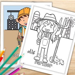 Occupation Coloring Pages for Kids - Job Coloring Pages, Community ...