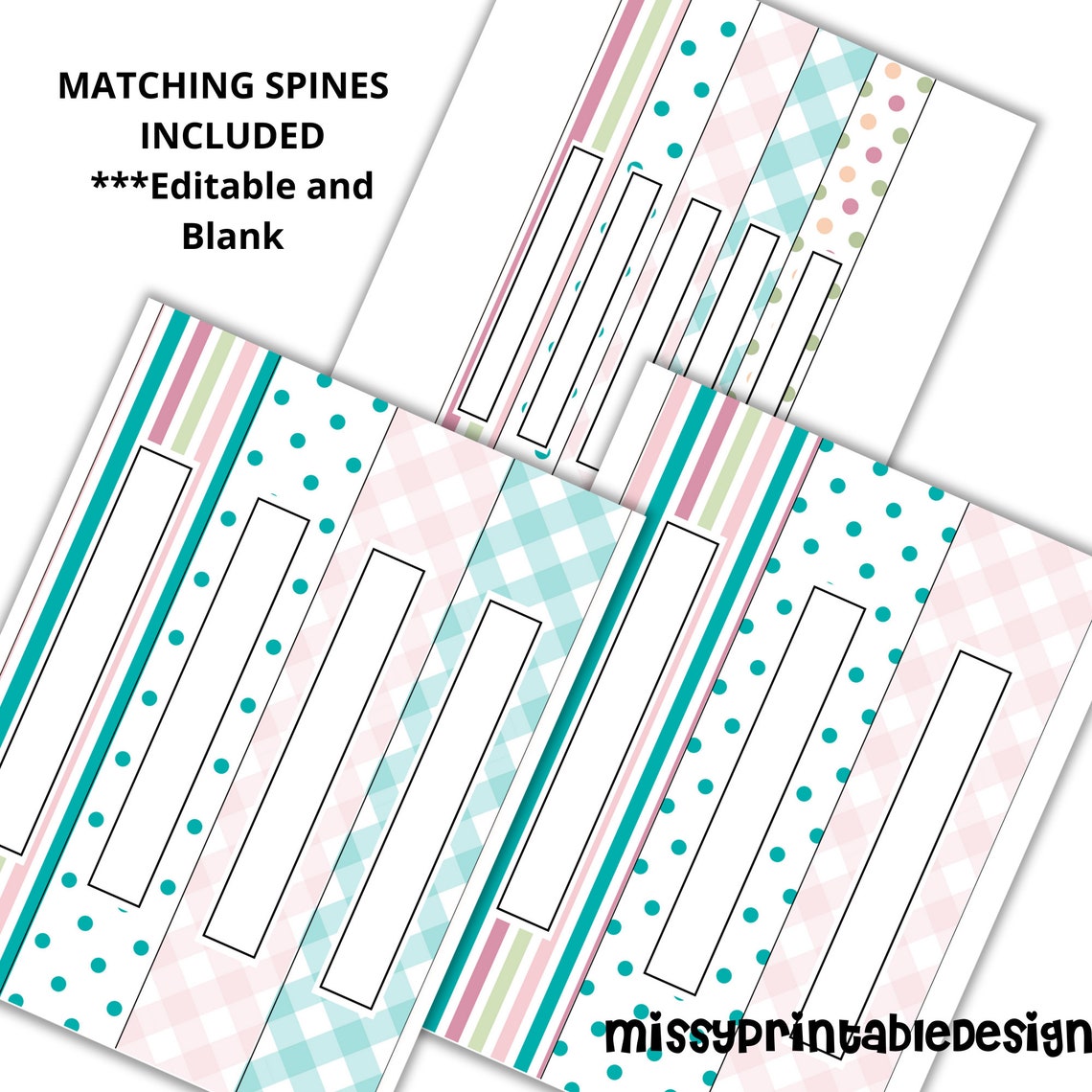 Editable Floral Binder Covers & Spines Printable Binder - Etsy