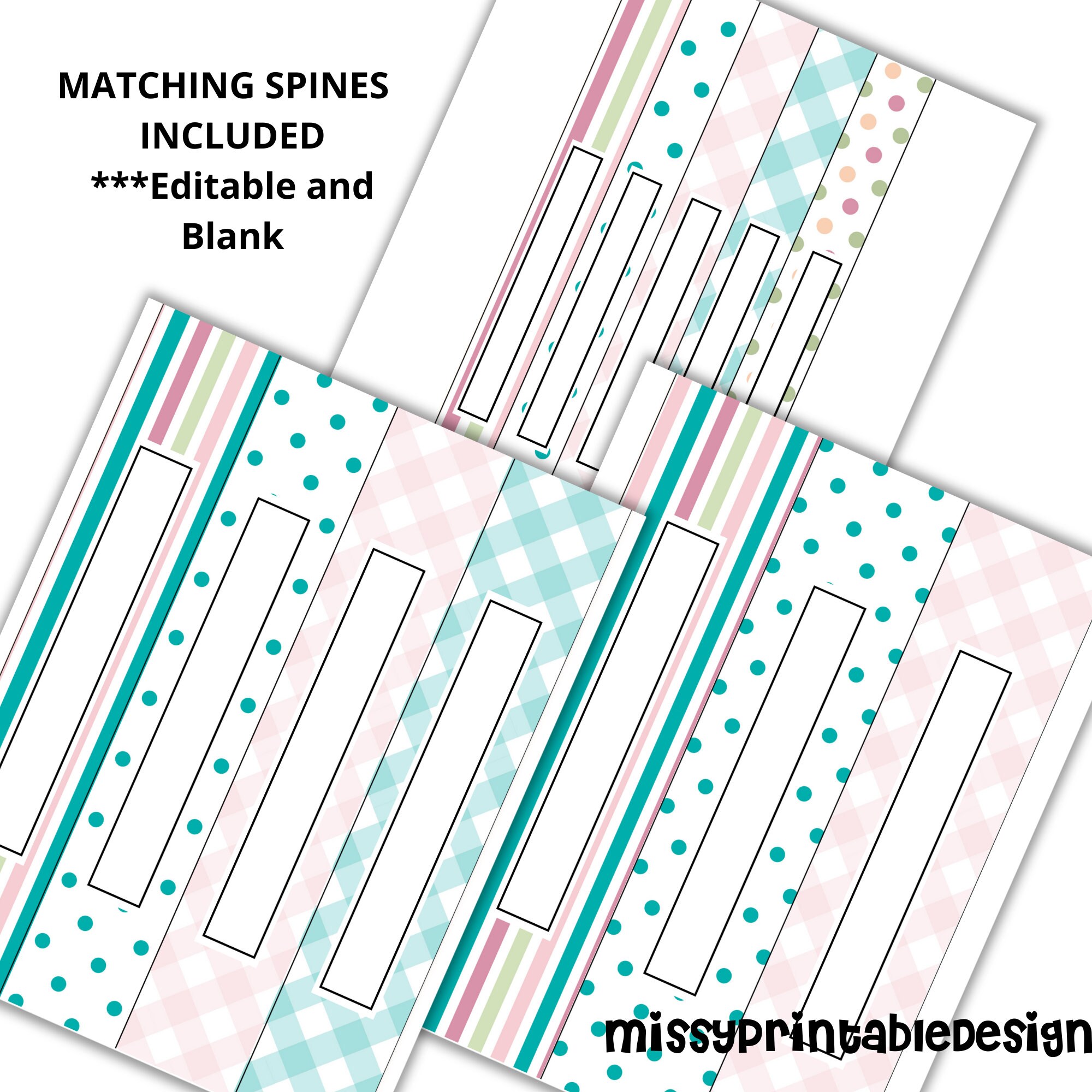 Editable Floral Binder Covers & Spines, Printable Binder Covers, Binder ...