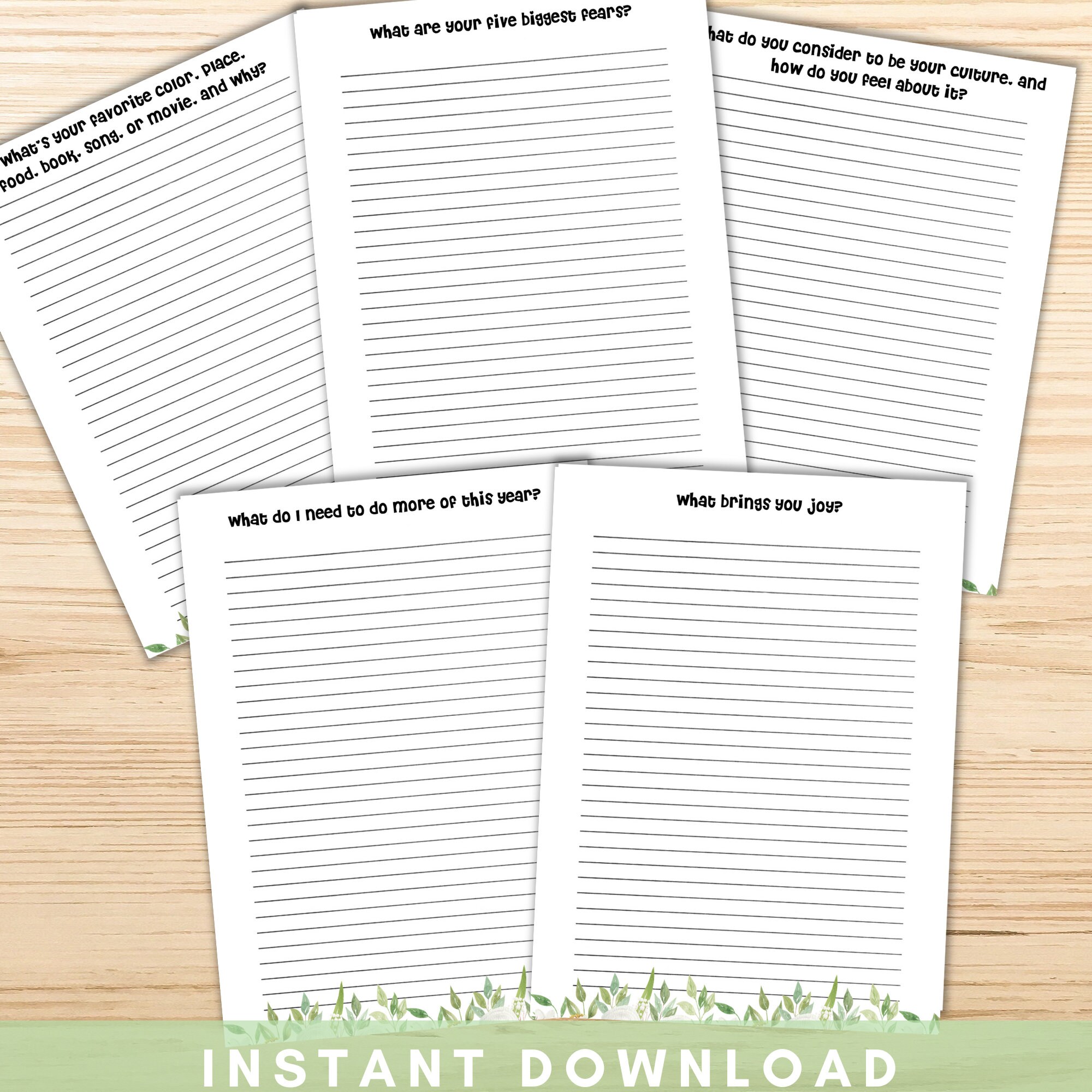 30 Printable Journal Prompts to Inspire Printable Journal - Etsy