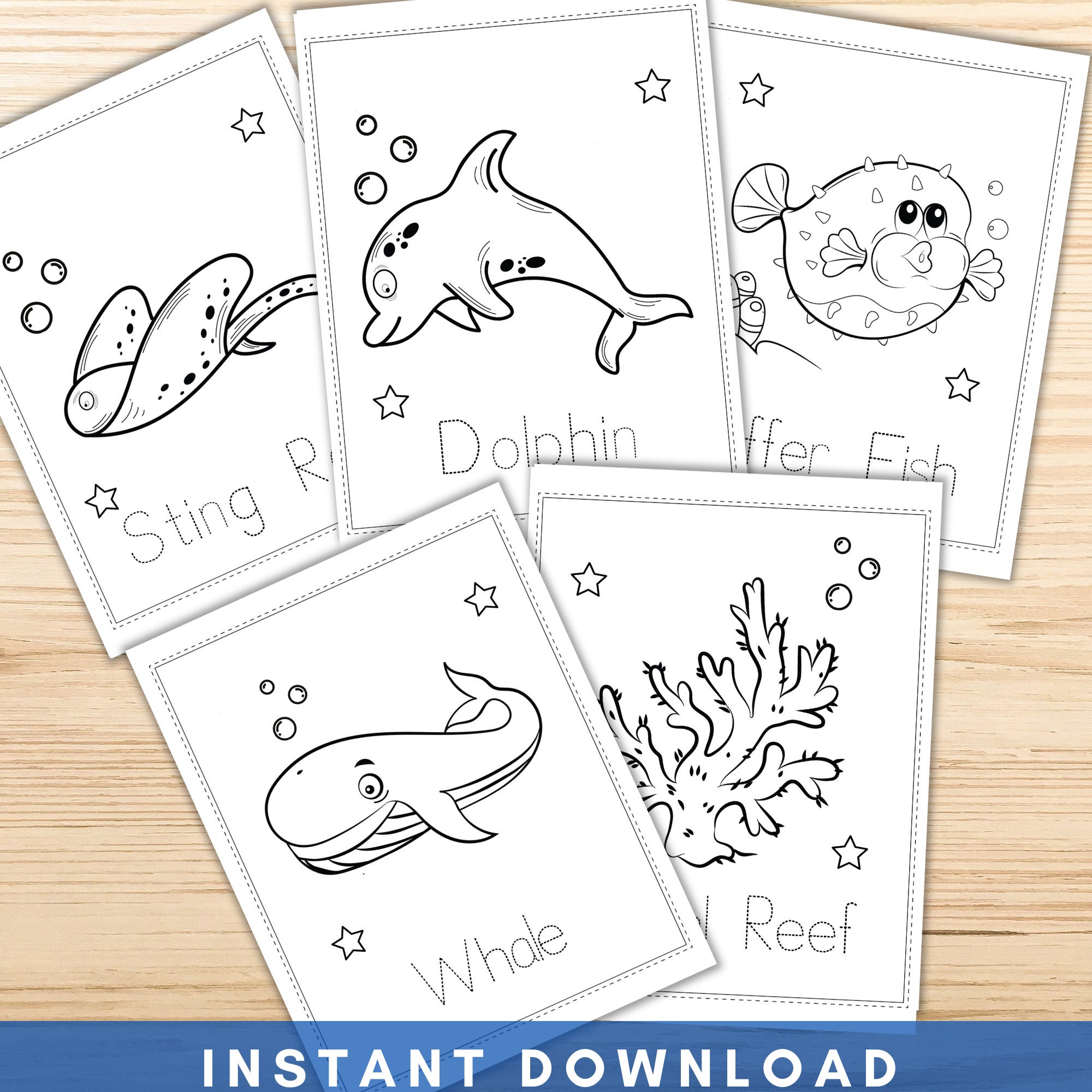 Sea Life Colouring Pages Free Printable