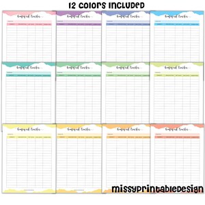 Homework Tracker, Printable Homework Log, Homework Organizer, Student ...