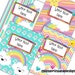 Editable Rainbow Binder Covers, School Teacher Binder (PDF) - Etsy