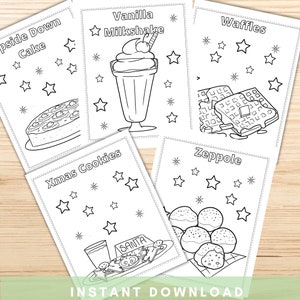 Junk Food Coloring Pages, 25 Printable A-Z Food Activity Coloring Pages ...