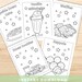 Junk Food Coloring Pages, 25 Printable A-Z Food Activity Coloring Pages ...