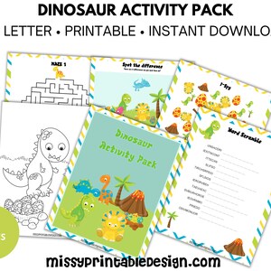 Dinosaur Activity Pages, Dinosaur Games, Printable Dinosaur Coloring ...