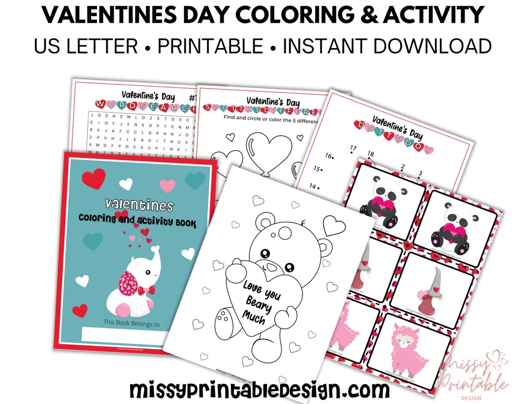 Valentines Activity Printable, Valentines Party Games, Valentines ...
