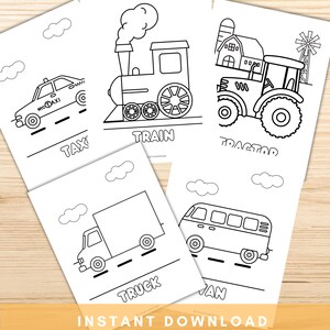 Transportation Coloring Pages, Kids Coloring, Vehicle Coloring Pages ...