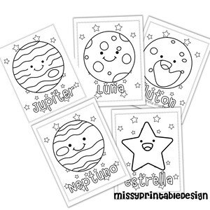 Spanish Planet Coloring Pages, Printable Kids Solar System Coloring ...