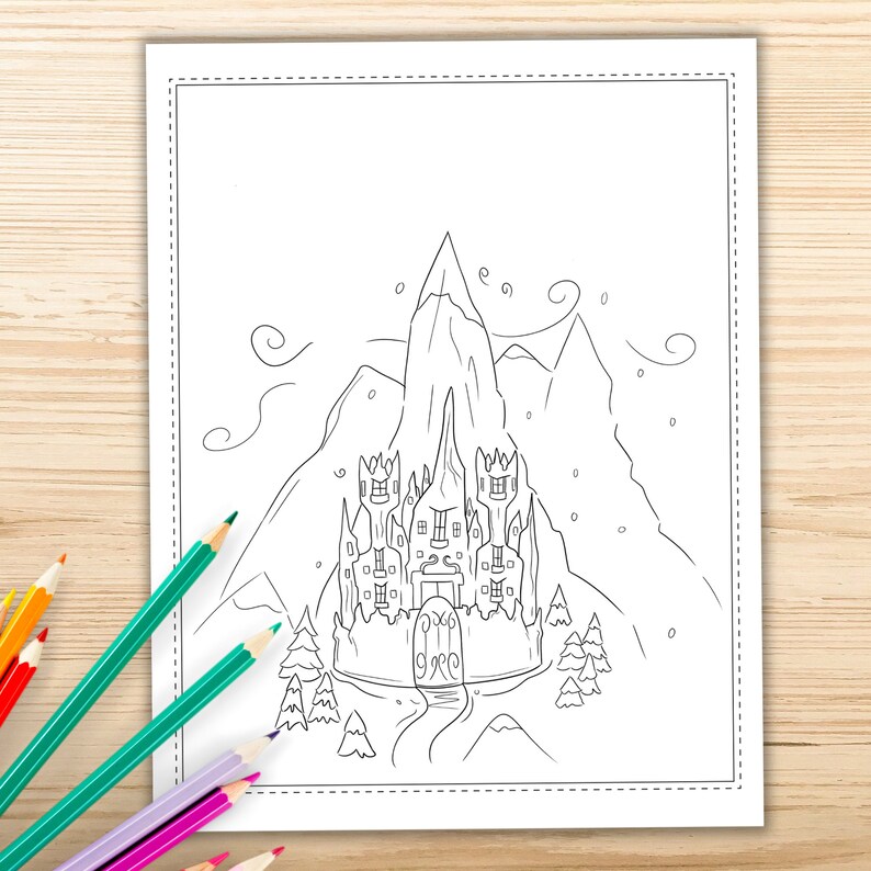 The Snow Queen Coloring Pages Printable Kids Coloring Pages - Etsy