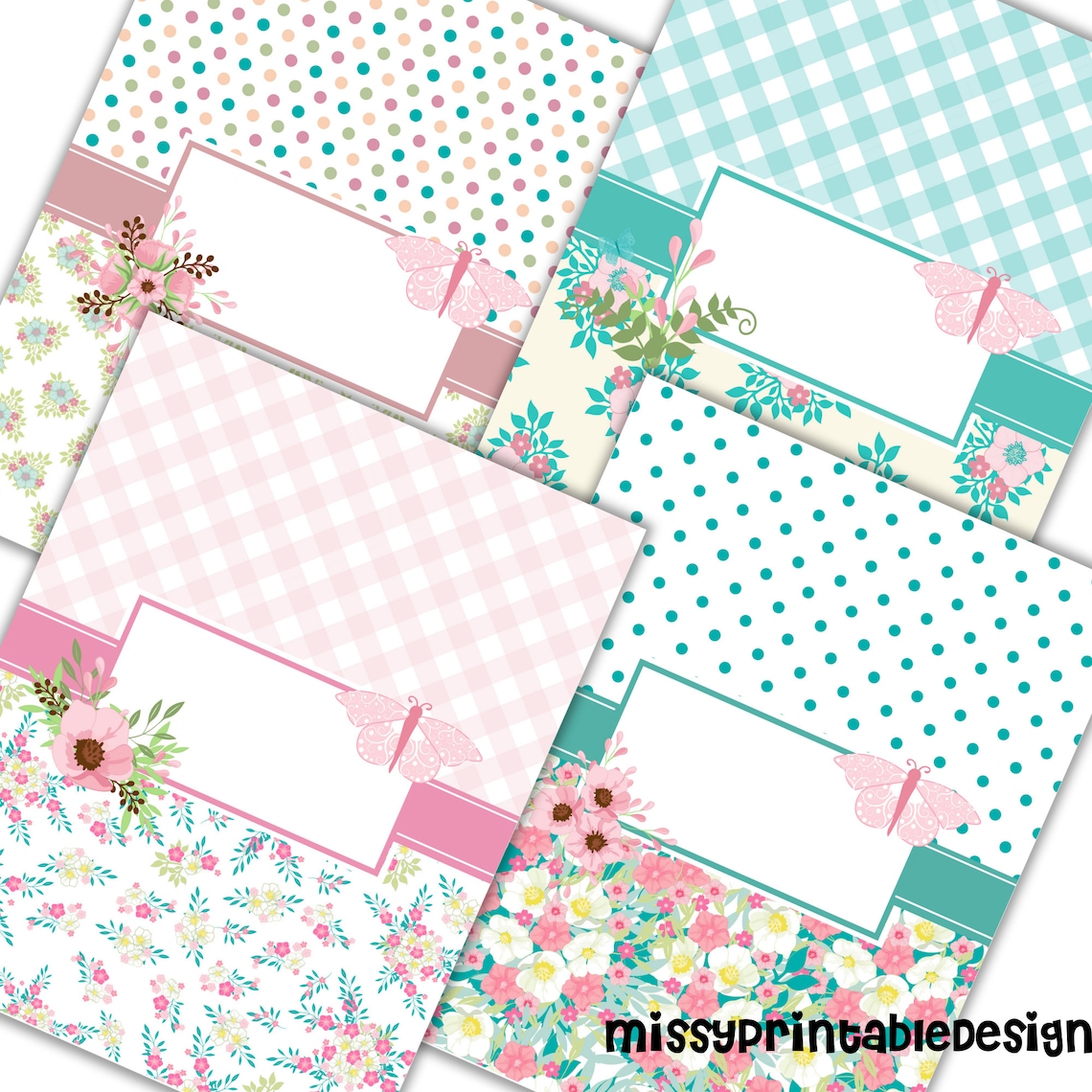 Floral Binder Covers and Spines, Editable School Binder (PDF) - Etsy