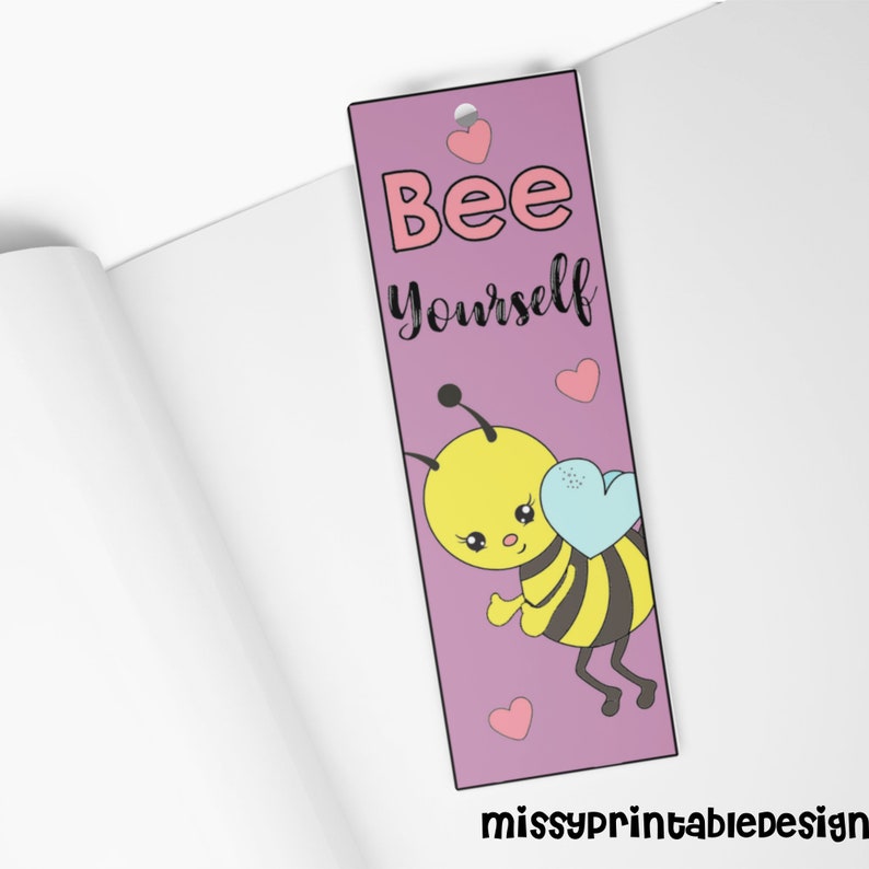 Bee Coloring Bookmarks set of 4 Printable Bee Coloring - Etsy